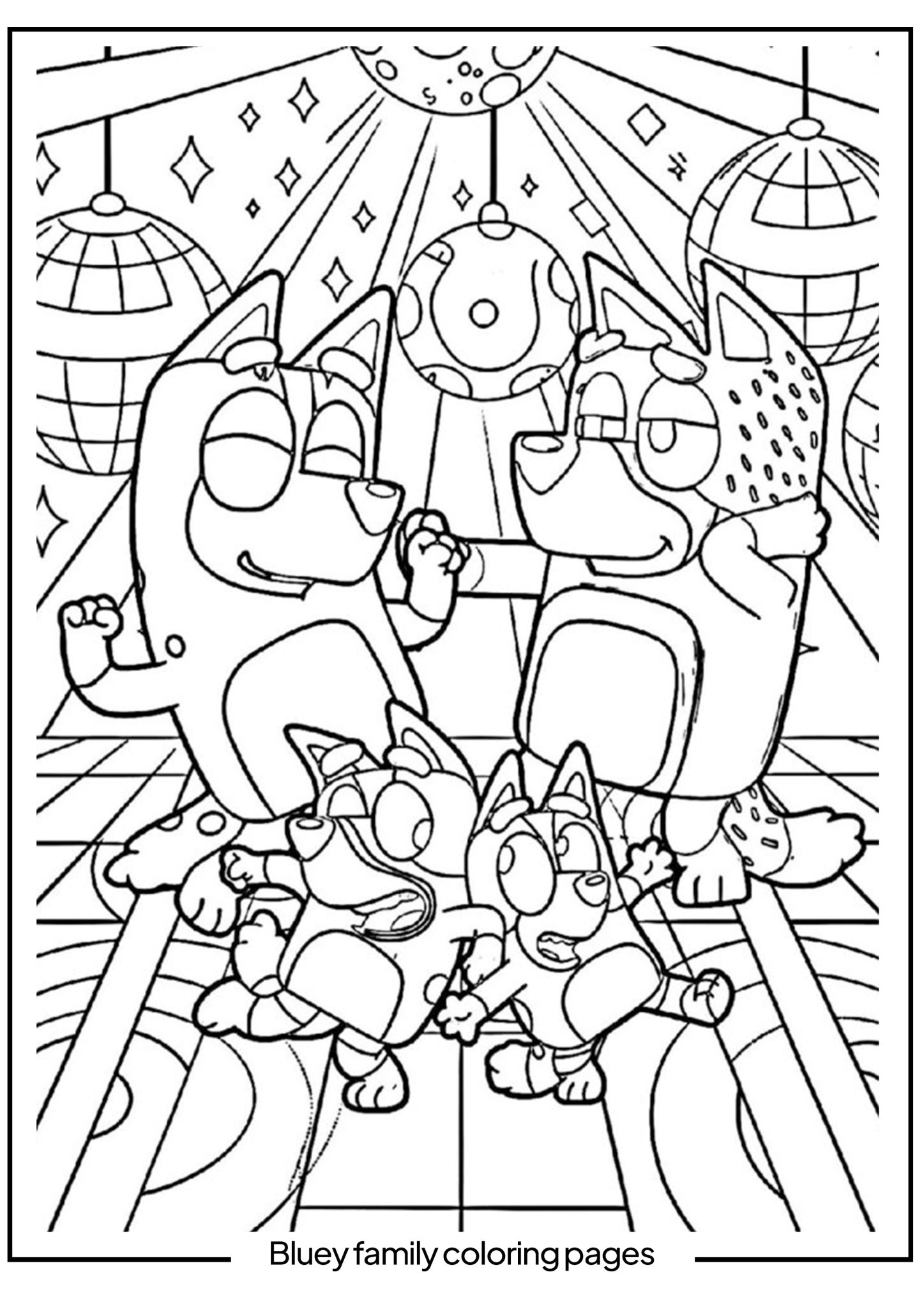 Bluey Family Coloring Pages - (20+ Free PDF Printables)
