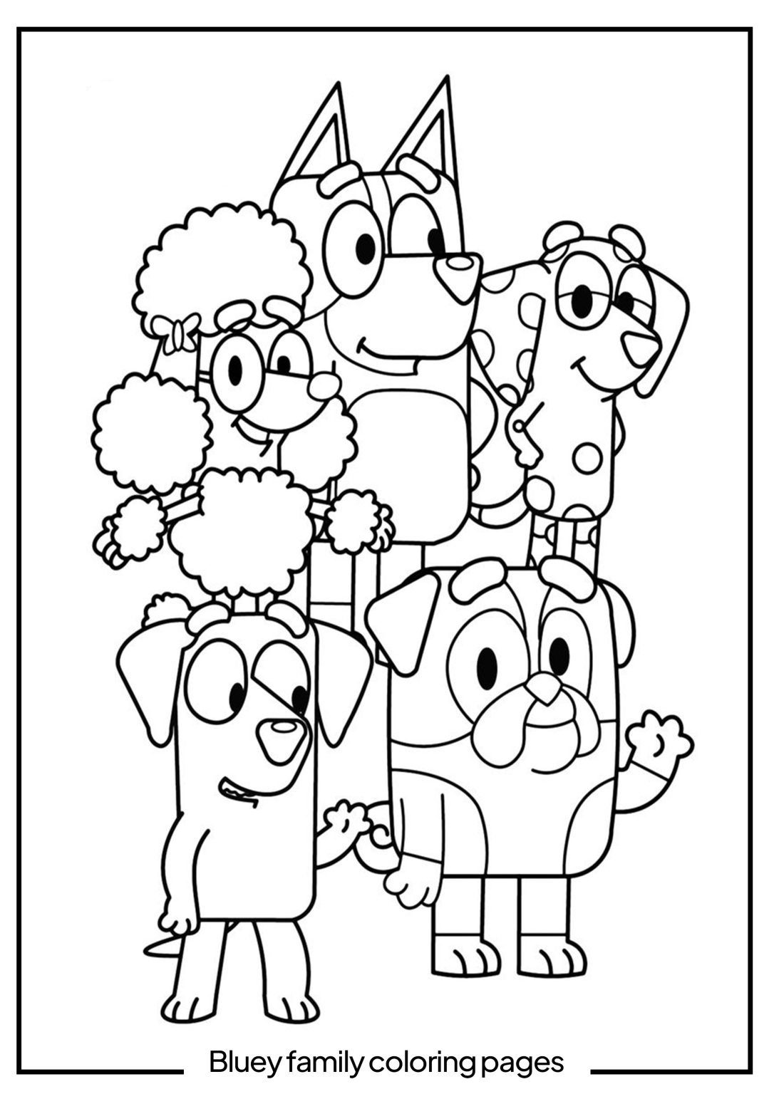 Bluey Family Coloring Pages - (20+ Free PDF Printables)