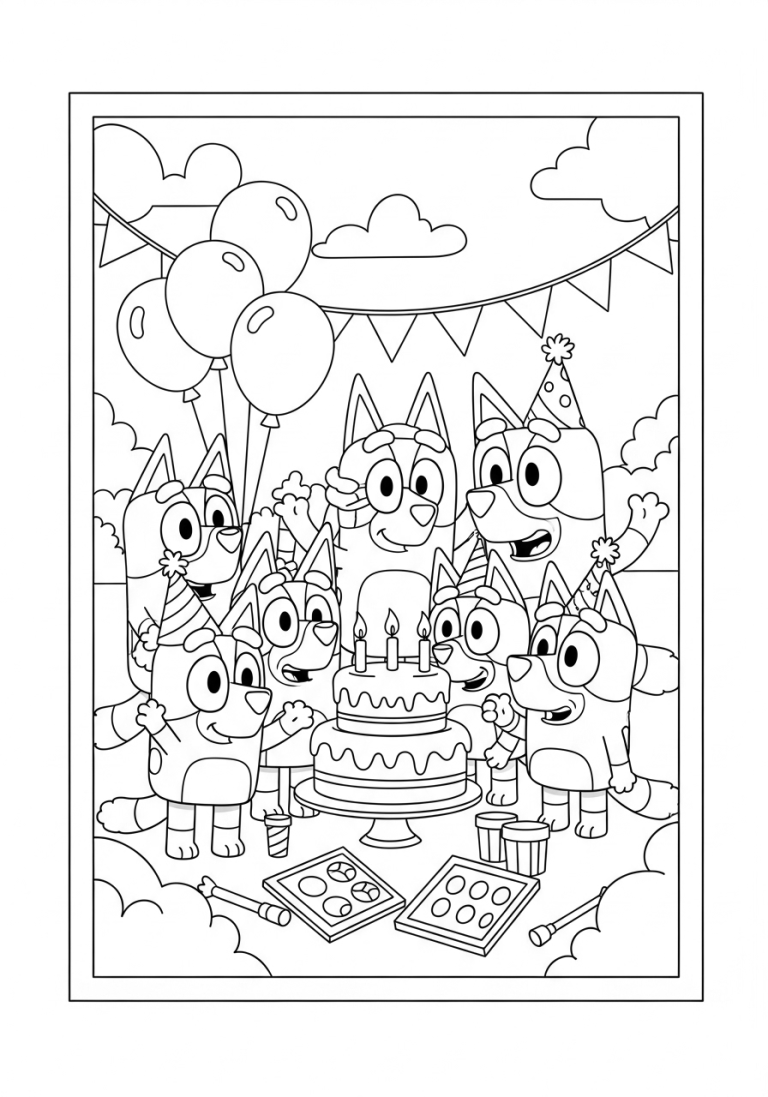 Bluey And Bingo Coloring Pages (20+ Free Printables) - 2026