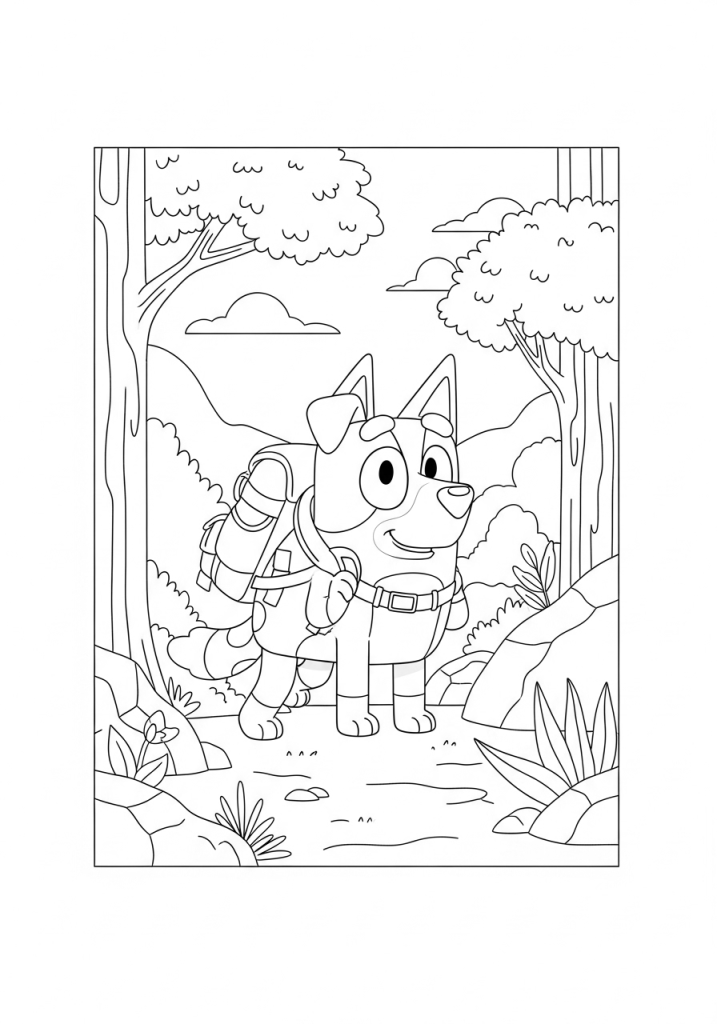Bluey And Bingo Coloring Pages (20+ Free Printables) - 2025