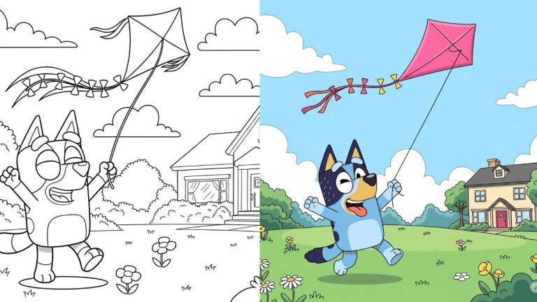 20+ Bluey House Coloring Pages - (Free PDF Printables) 2025
