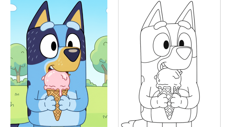 Chilli Bluey Coloring Pages - (25+ Free PDF Printables)